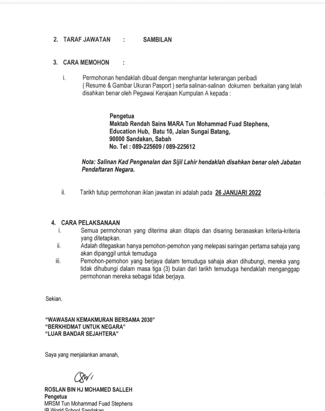 Iklan Jawatan MRSM Tun Mohammad Fuad Stephens » Jobs Hub Iklan Jawatan MRSM Tun Mohammad Fuad Stephens » Jobs Hub