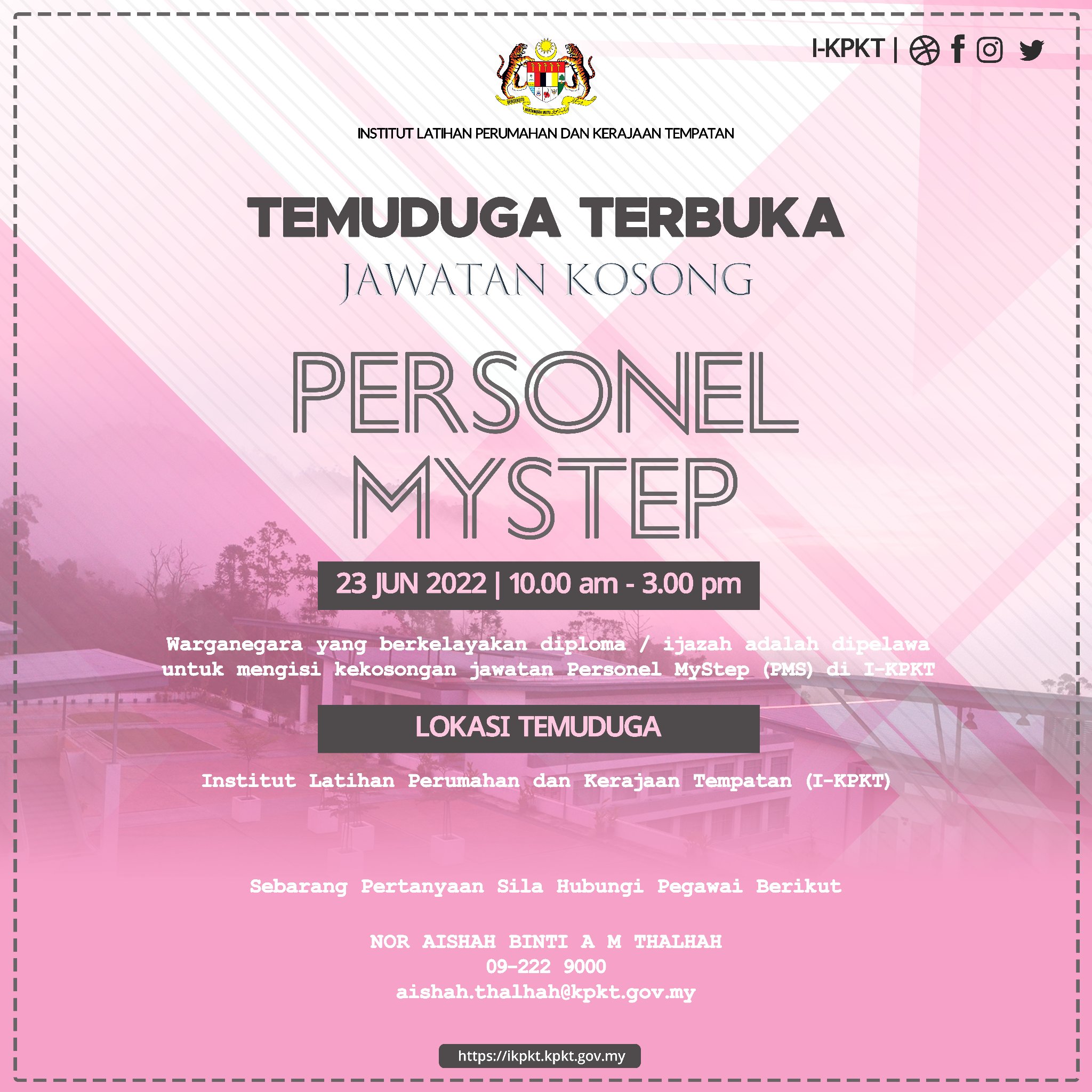 Iklan Jawatan Institut Latihan Perumahan & Kerajaan Tempatan (I-KPKT ...