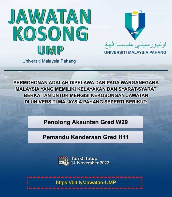 Iklan Jawatan Universiti Malaysia Pahang (UMP) » Jobs Hub
