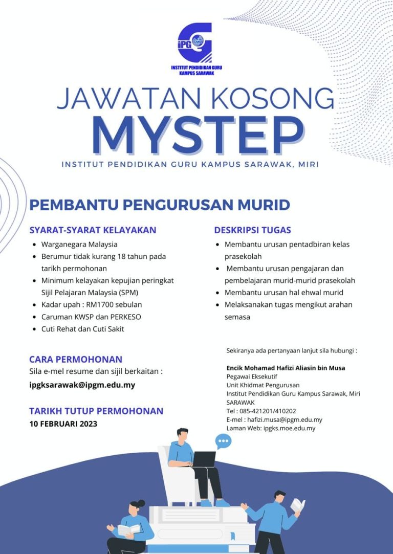 Iklan Jawatan Institut Pendidikan Guru (IPG) Kampus Sarawak » Jobs Hub