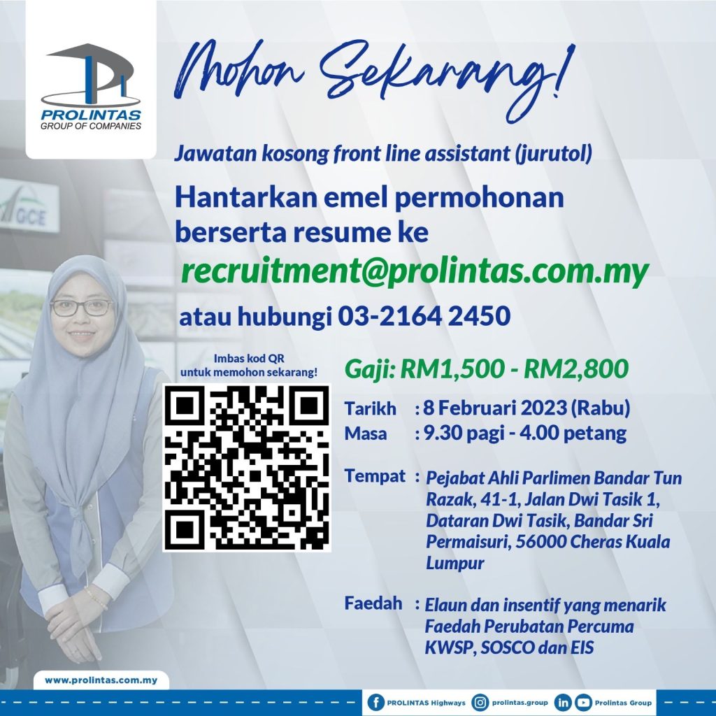 Iklan Jawatan Prolintas Group Of Companies (PROLINTAS) » Jobs Hub