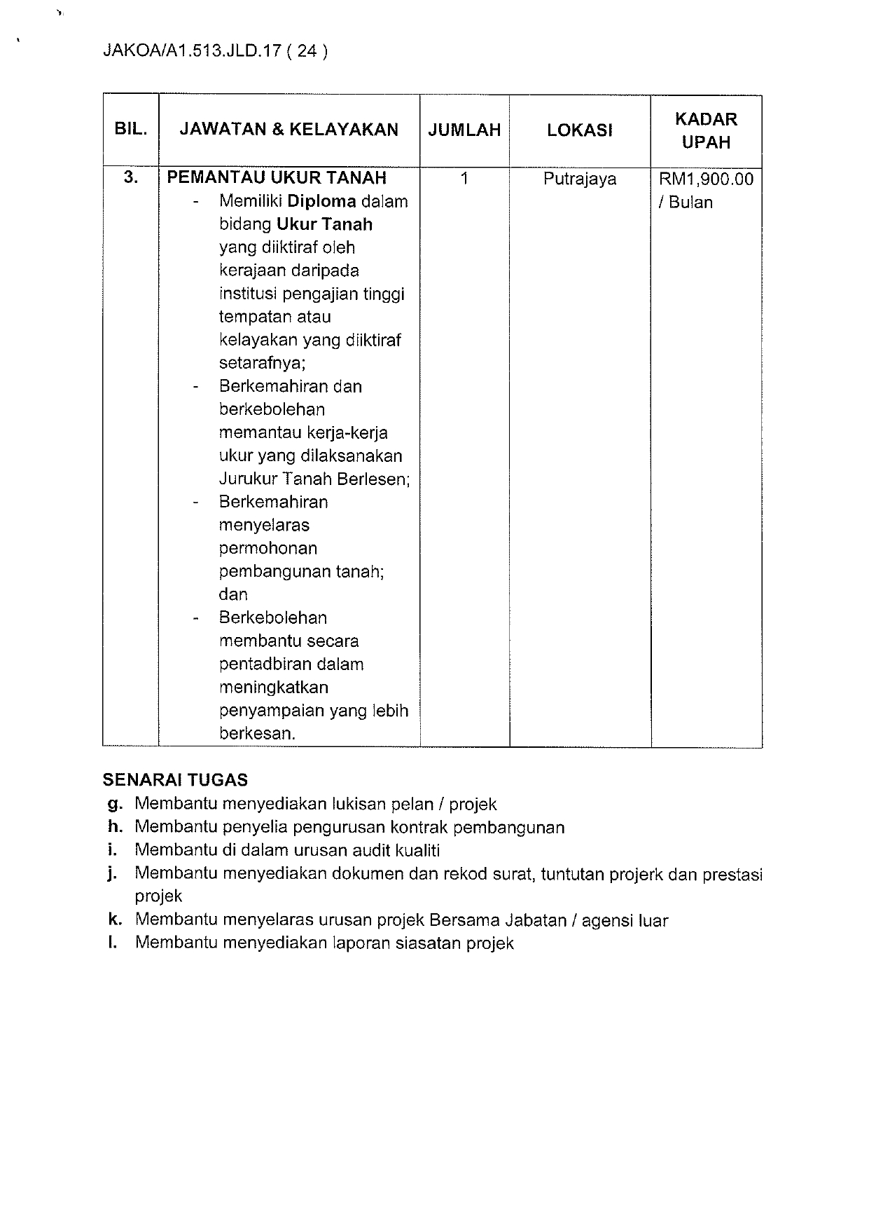 Iklan Jawatan Jabatan Kemajuan Orang Asli (JAKOA) » Jobs Hub