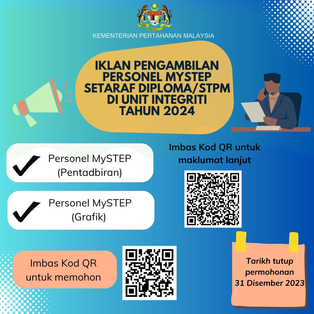 Iklan Jawatan Unit Integriti, Kementerian Pertahanan » Jobs Hub