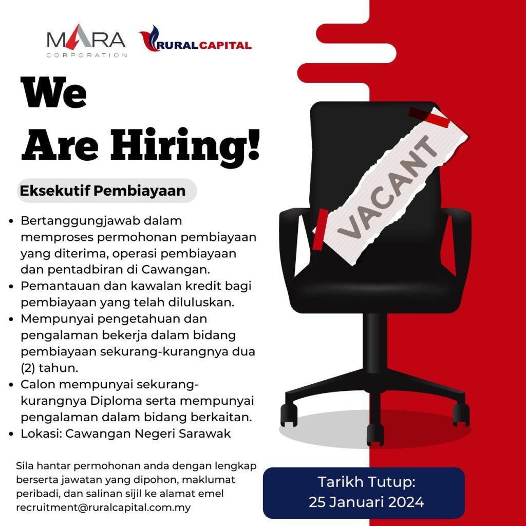 Iklan Jawatan Rural Capital Bhd, MARA Corporation » Jobs Hub