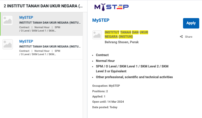 Iklan Jawatan Institut Tanah dan Ukur Negara (INSTUN) » Jobs Hub