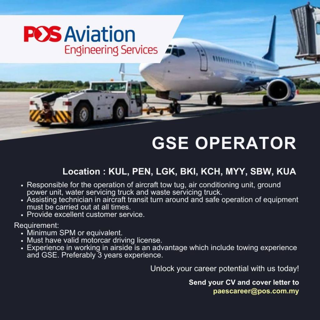 Iklan Jawatan Pos Aviation Sdn Bhd » Jobs Hub