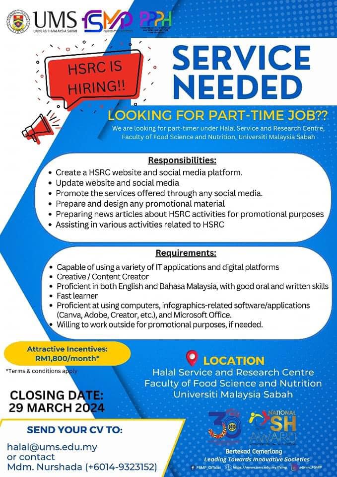 Iklan Jawatan Universiti Malaysia Sabah (UMS) » Jobs Hub