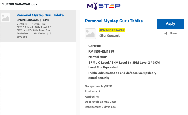 Iklan Jawatan Jabatan Perpaduan Negara Dan Integrasi Nasional (JPNIN ...